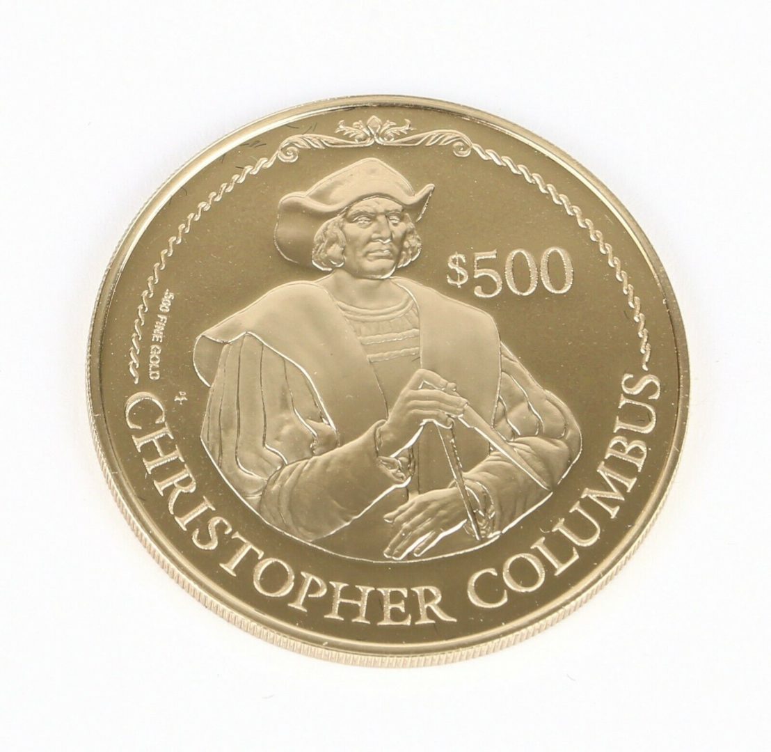 1492-1992 Virgin Islands Christopher Columbus Discovery America Gold ...