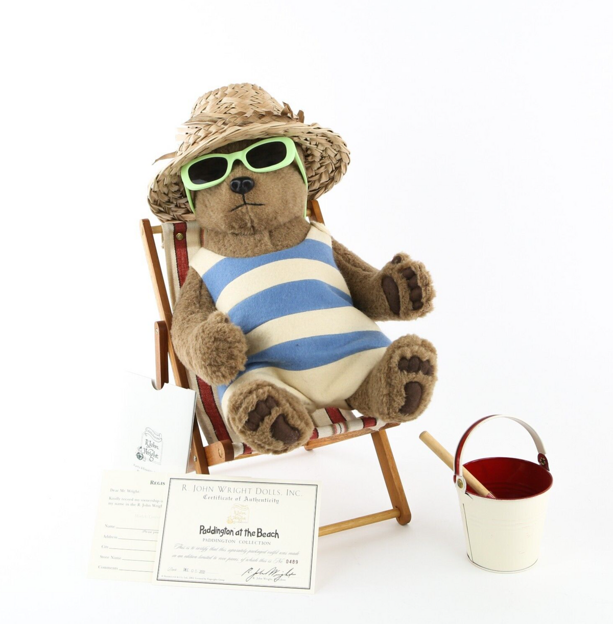 R John Wright - 'Paddington At The Beach' Limited Edition Teddy Bear ...