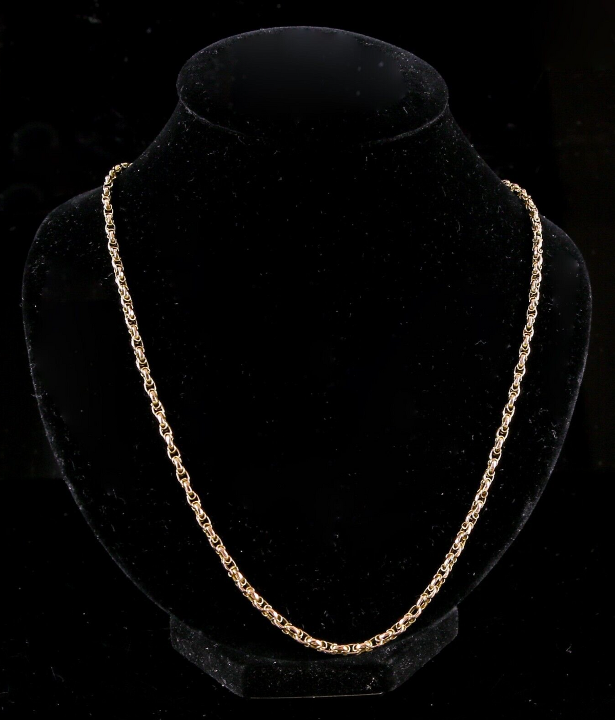 9ct Yellow Gold Belcher Style Chain, 5.8g, Stamped 9ct, 48cm Length ...