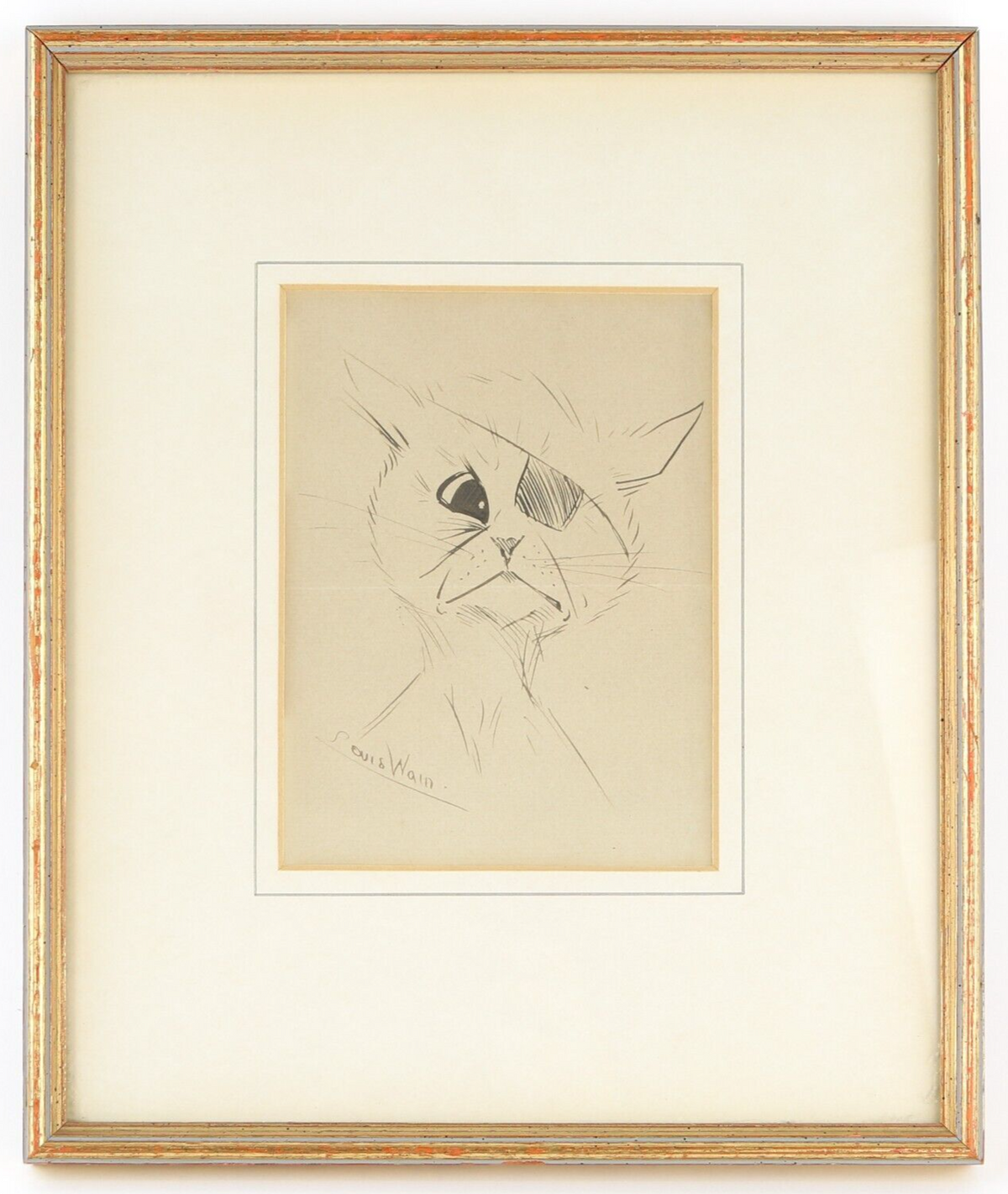 Louis Wain 'After A Night Out' Cat Study Original Pen Ink Sketch ...