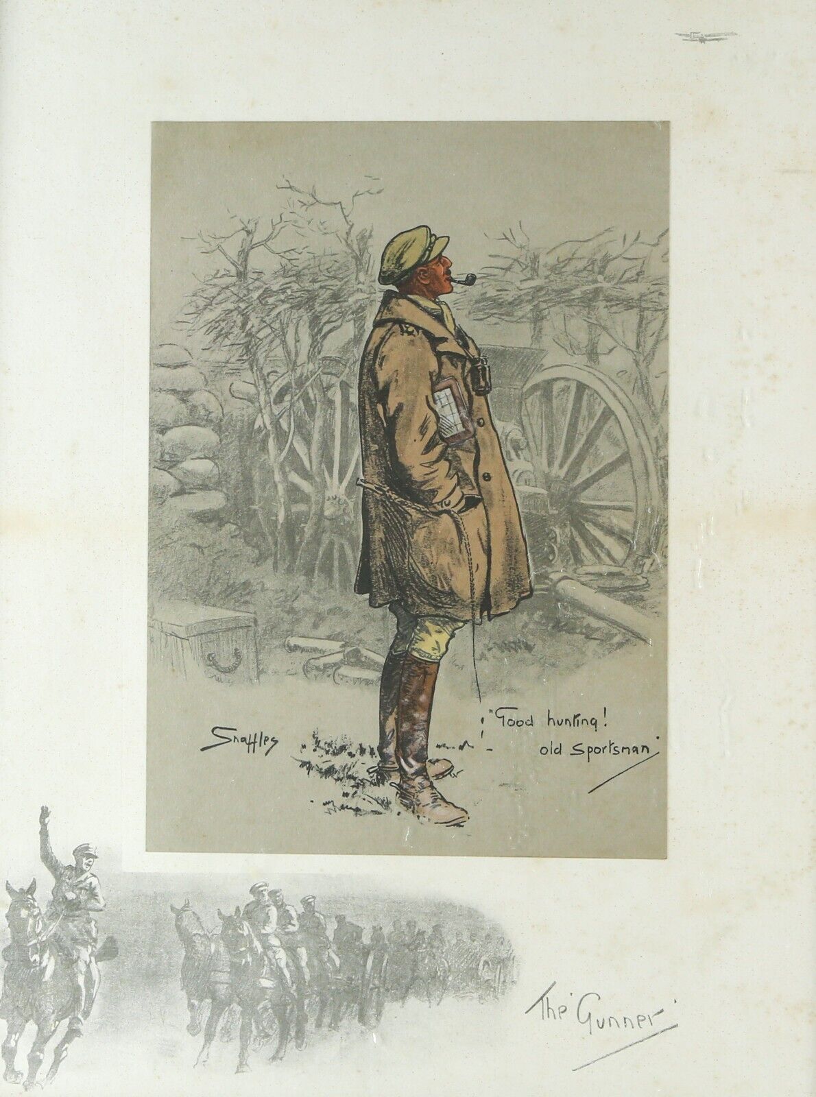 Snaffles, Charles Johnson Payne, 'The Gunner', Colour Military Print ...