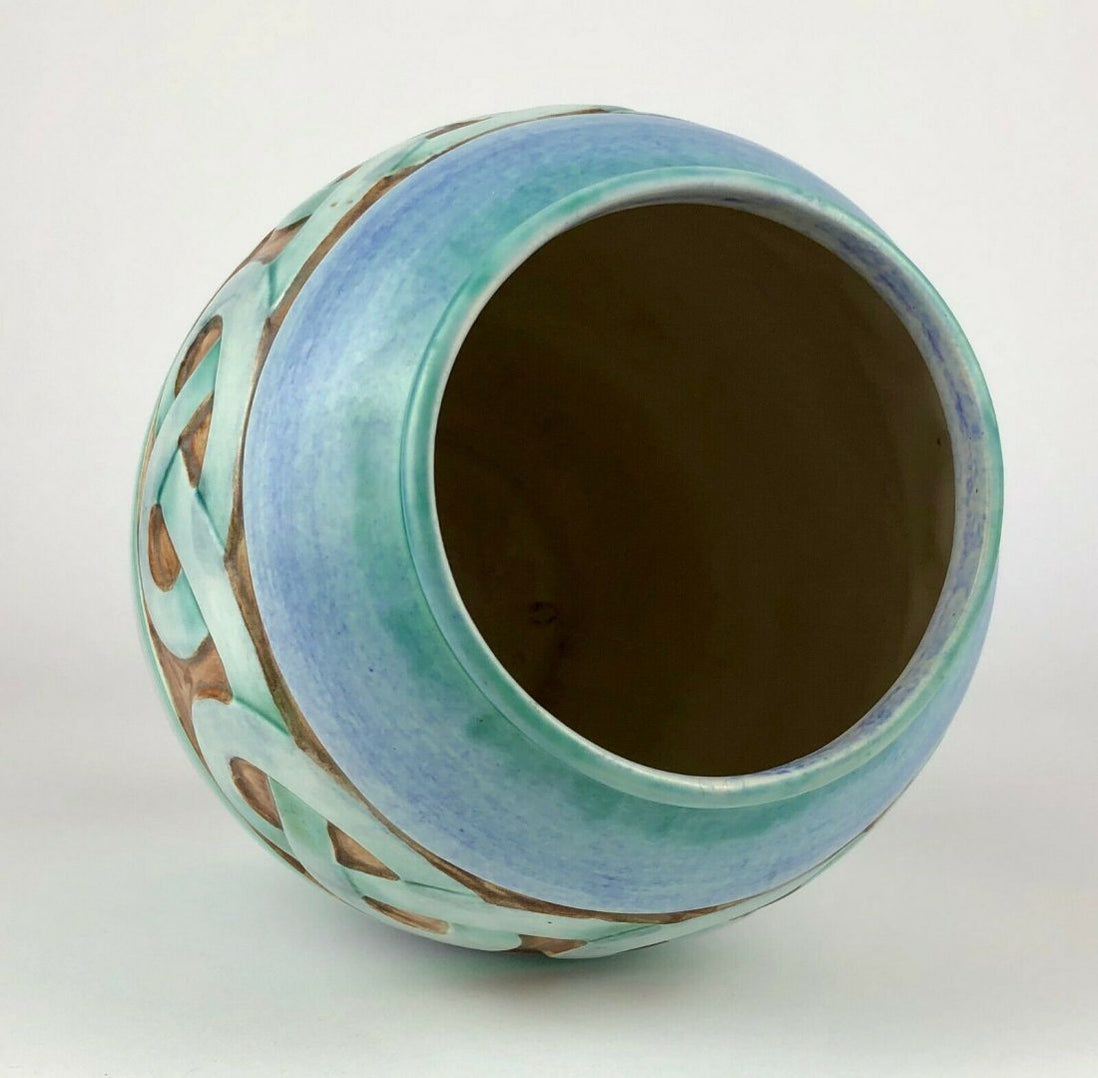 Albert Hallam & Mr Owen For Beswick Pottery - C1934 Ovoid Oviform Vase ...