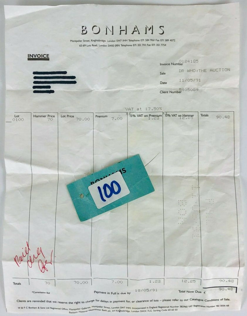 B.B.C Doctor Who - Mindwarp (1986), Original Crozier Tunic Costume Prop ...