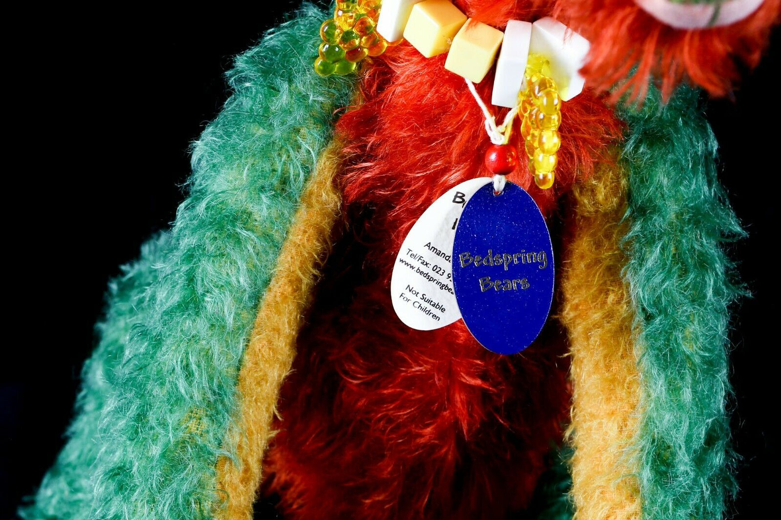 Bedspring Bears By Amanda Davies -Tropicana- Large Colourful Dog Bear ...