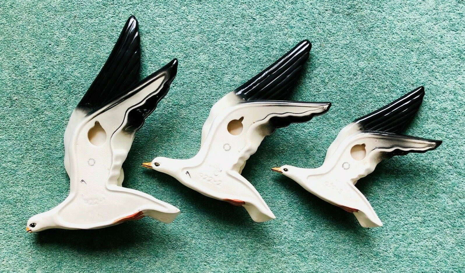 Beswick -Seagulls- Set Of 3 Flying Bird Wall Plaque Figures 922-1, 922 ...
