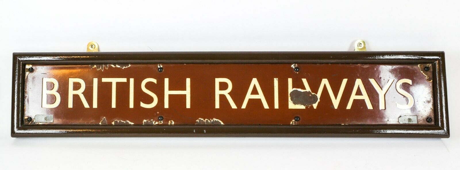 British Railways - Vintage Gwr Brown/Cream Enamel Platform Header ...