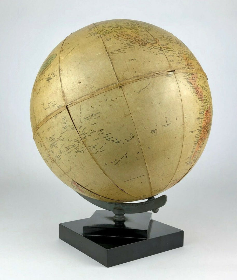 C20Th Philips 10& Challenge Globe Geographical Terrestrial Map & Stand ...