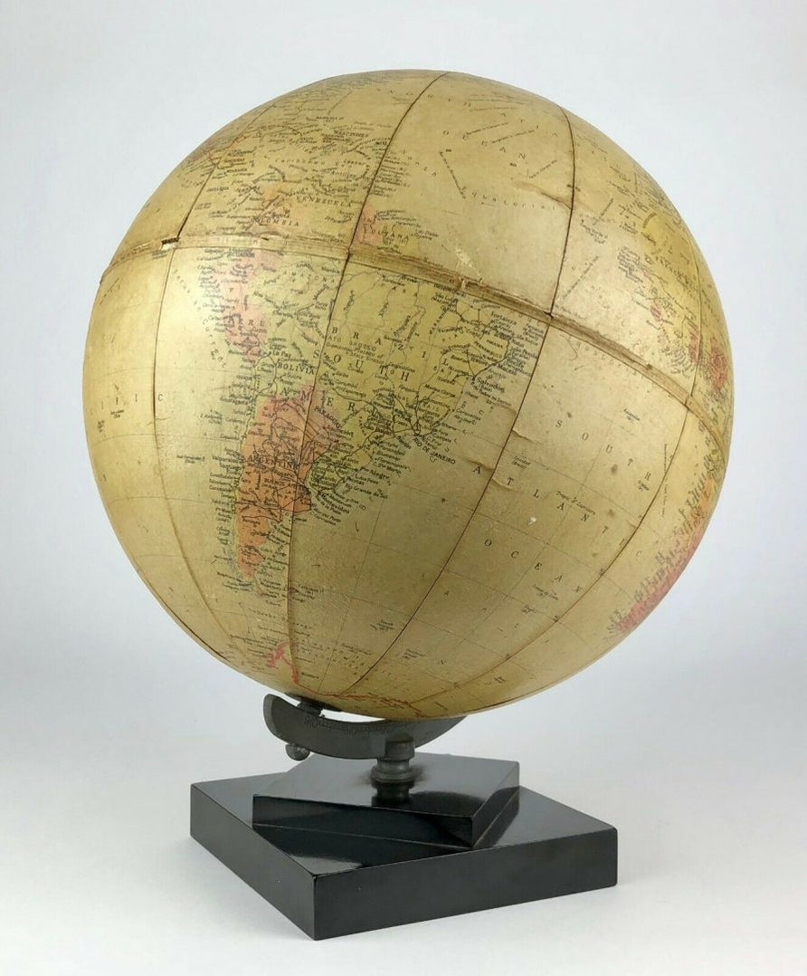 C20Th Philips 10& Challenge Globe Geographical Terrestrial Map & Stand ...