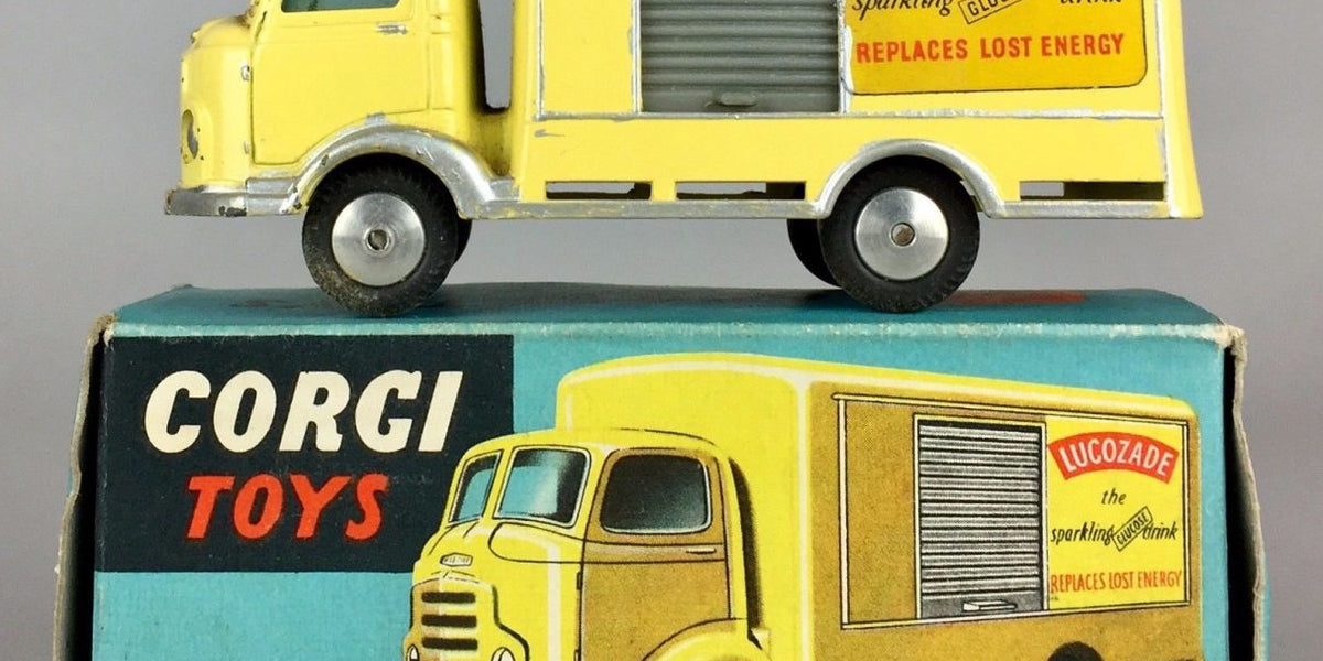 Corgi Toys -Karrier Bantam Lucozade Van No. 411- Vintage Model Lorry ...