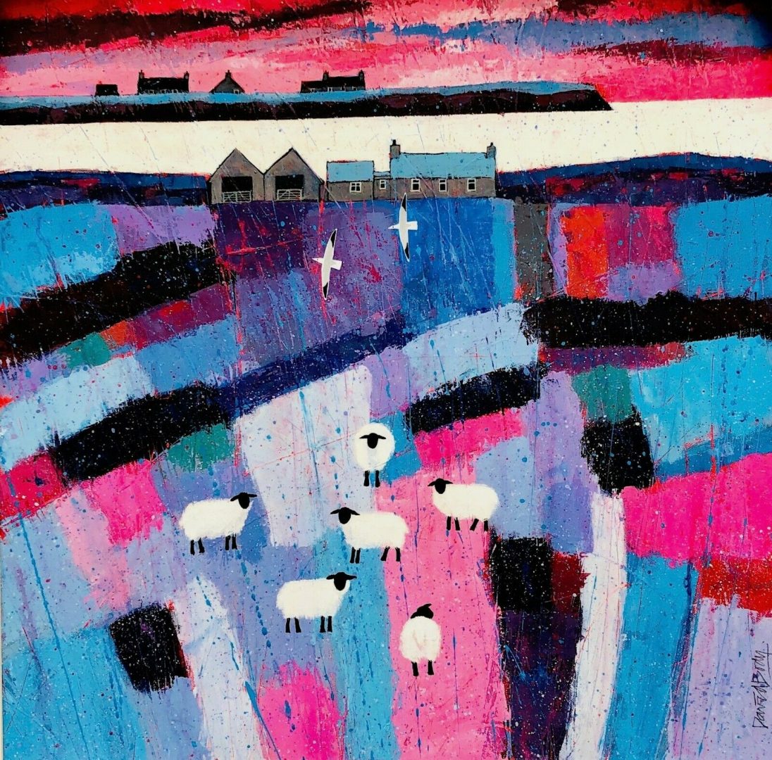 David Body (British, C20Th) -February Frost- Farm Landscape, Oil On ...