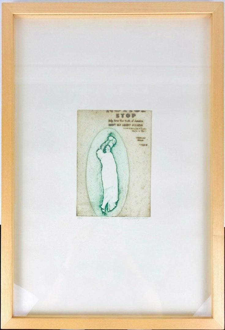 David Oxtoby (British, B.1938) -Bessie- Limited Edition Etching Print ...