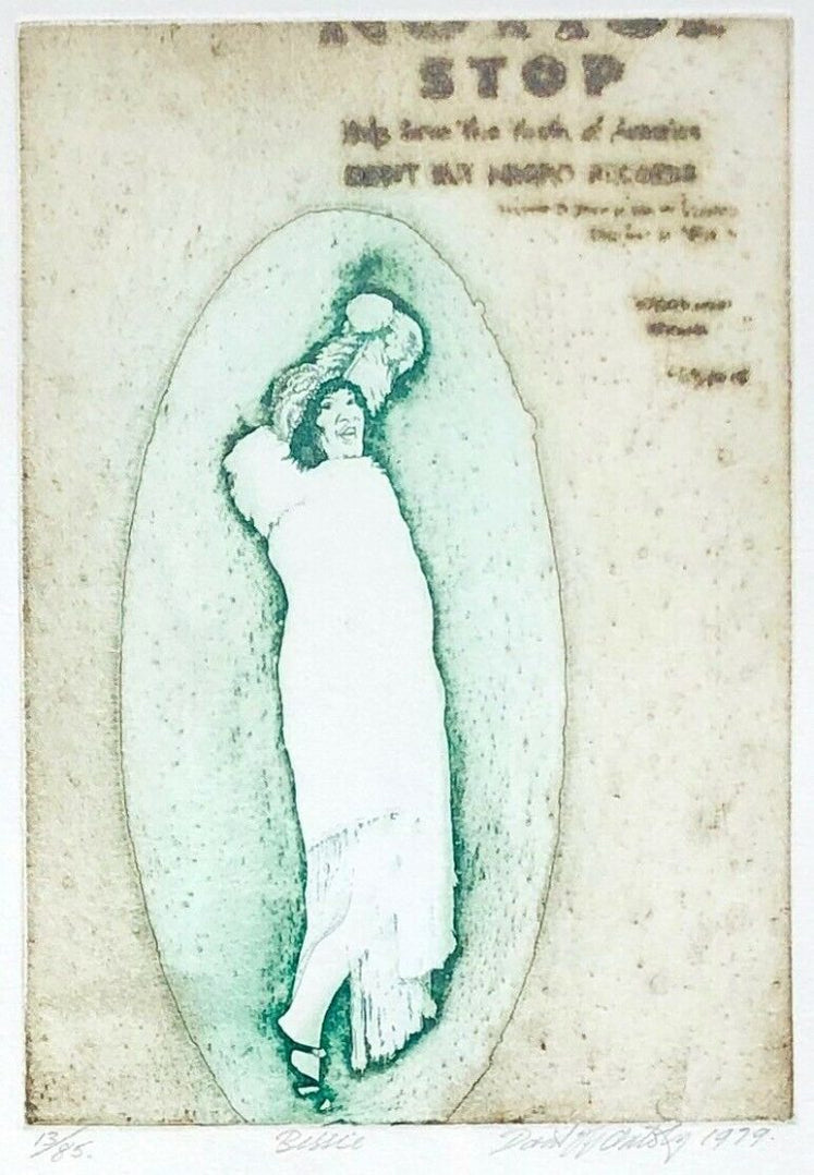 David Oxtoby (British, B.1938) -Bessie- Limited Edition Etching Print ...