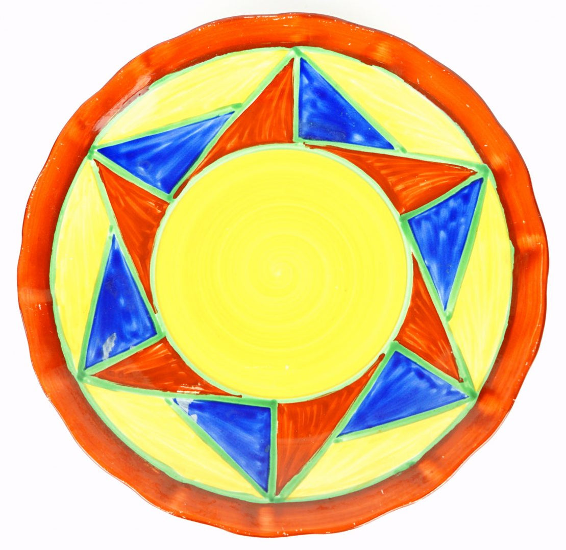 Clarice Cliff - Art Deco Burslem Pottery Bizarre Geometric Star Pattern ...