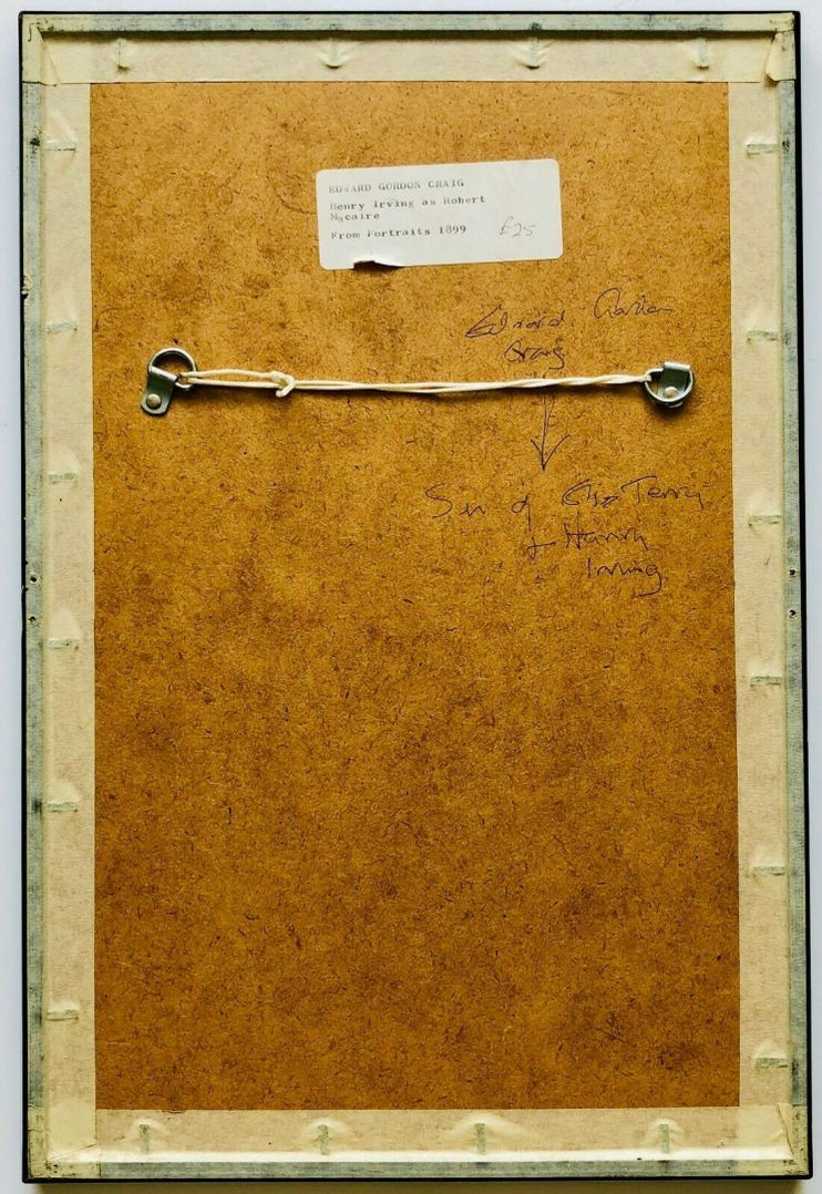 Edward Gordon Craig (1872-1966) -Henry Irving, Robert Macaire- Woodcut ...