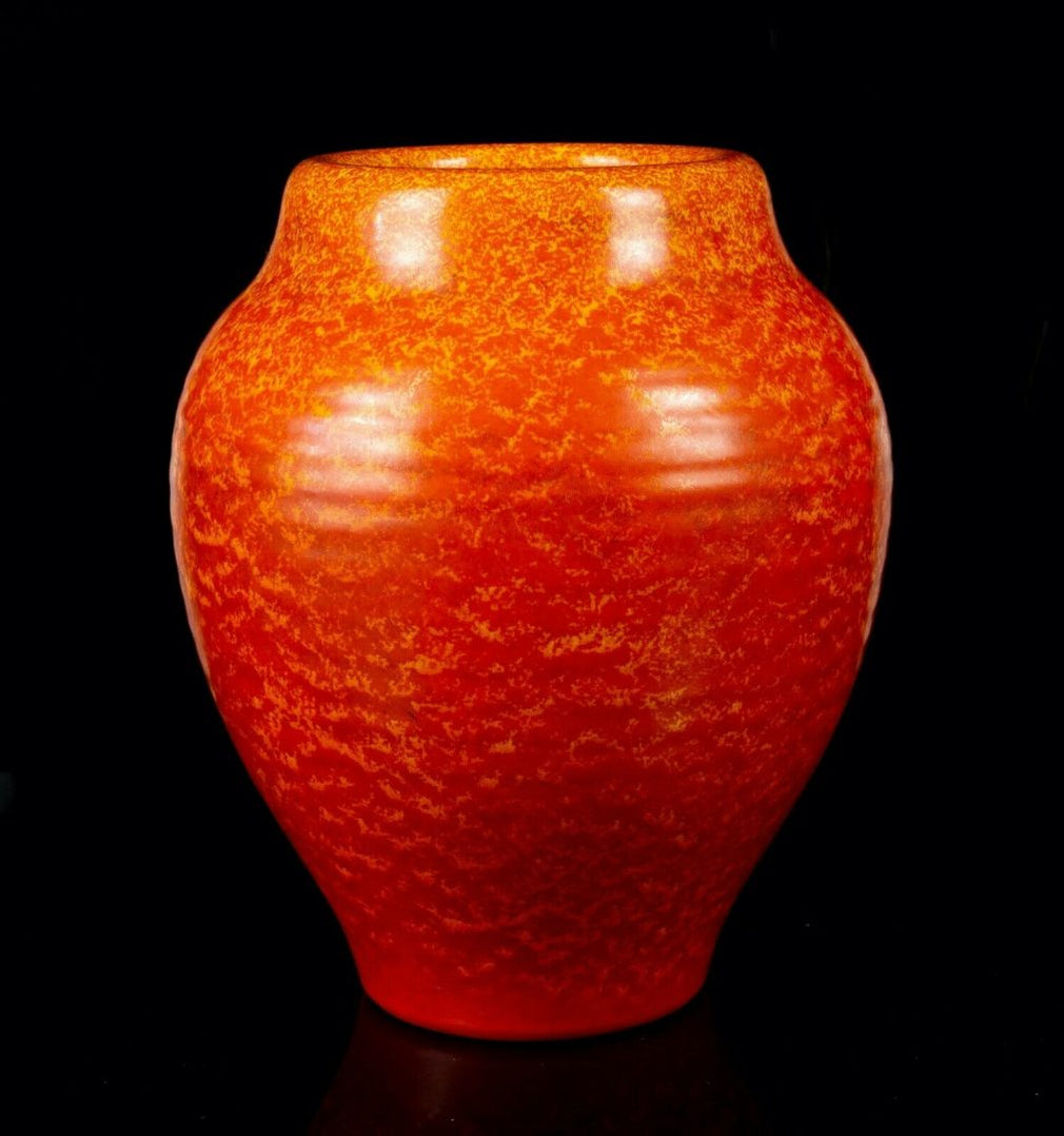 Edward Thomas Radford, Pilkingtons Royal Lancastrian Art Deco Orange ...