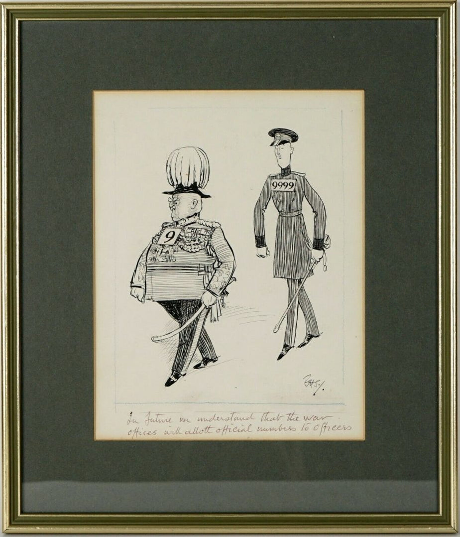 Ernest Howard Shepard (1879-1976) -Numbers To Officers- Pen & Ink ...