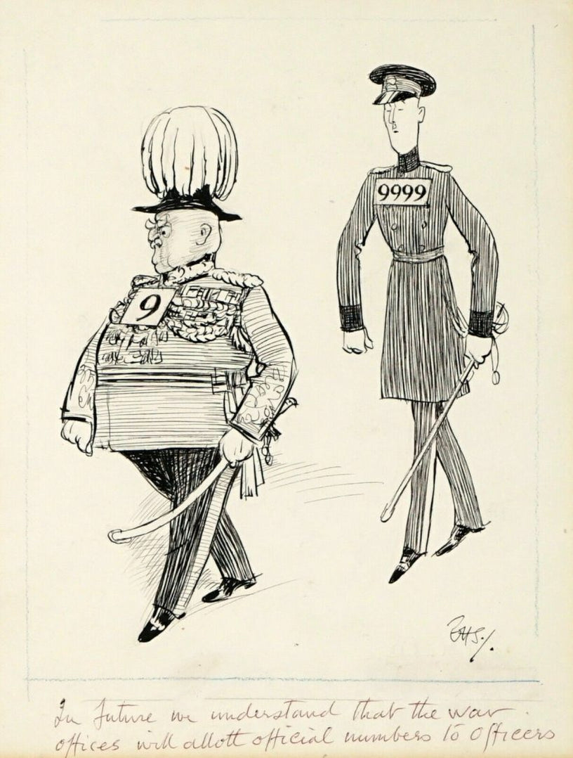 ERNEST HOWARD SHEPARD (1879-1976) -NUMBERS TO OFFICERS- PEN & INK — PM ...