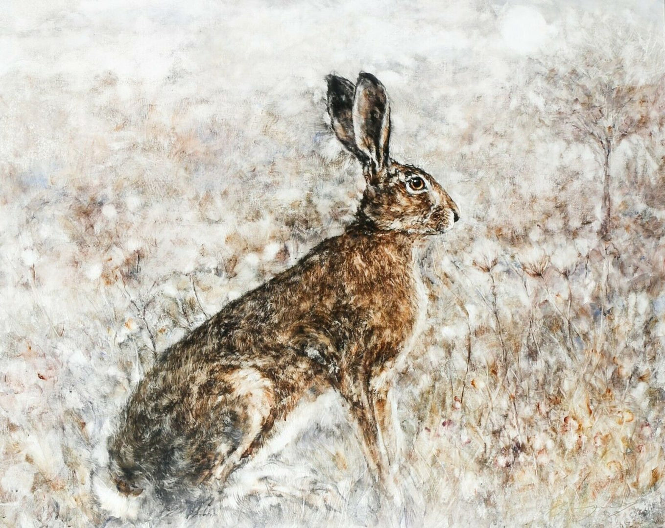 Gary Benfield (British, B.1965) -Light Of The Silver Moon- Large Hare ...