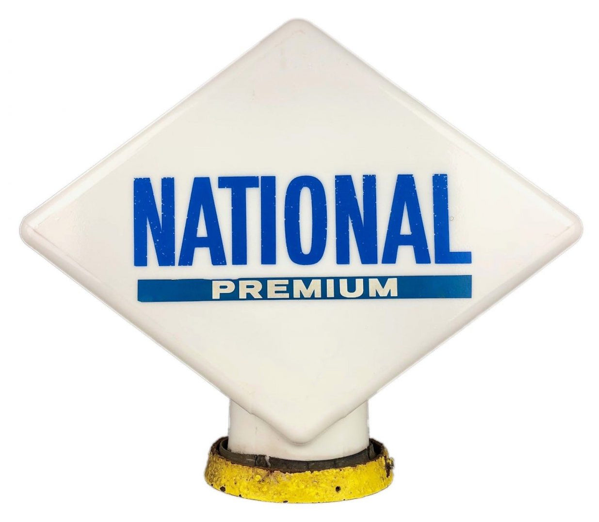 Hailware -National Premium- Vintage Benzole Opaline Glass Petrol Pump ...