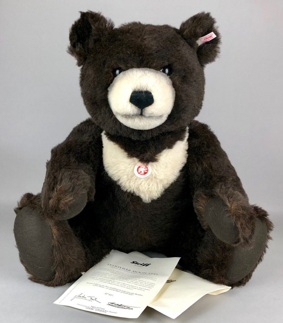 Steiff -Moon Ted- 60Cm Limited Edition Alpaca Mohair Teddy Panda Bear ...