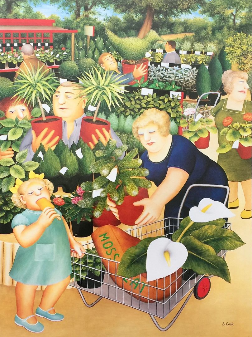Beryl Cook -Garden Centre- Limited Edition Alexander Gallery Print 172/ ...
