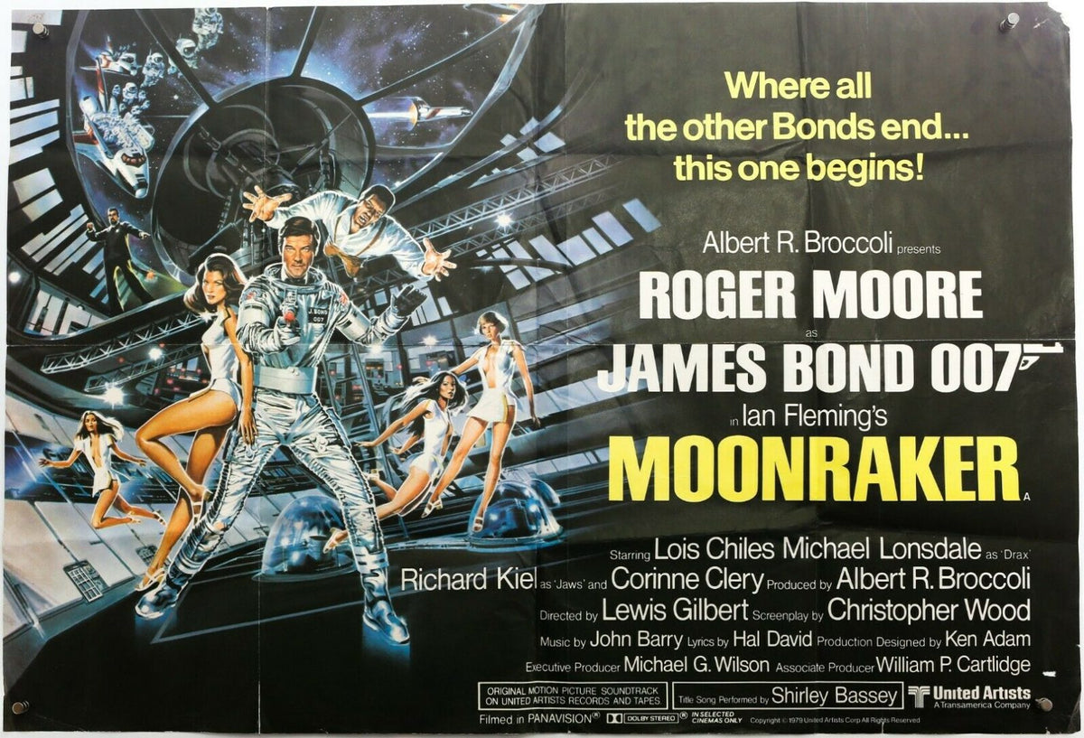 James Bond, Moonraker (1979) - Uk British Film Movie Cinema Poster ...