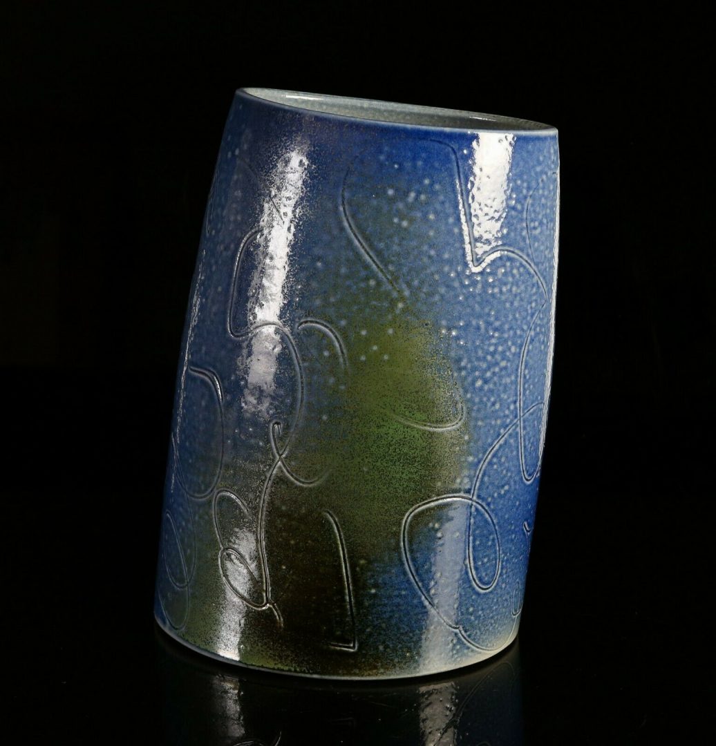 Jane Hamlyn (British, B.1940) Studio Art Pottery Asymmetric Ovoid ...
