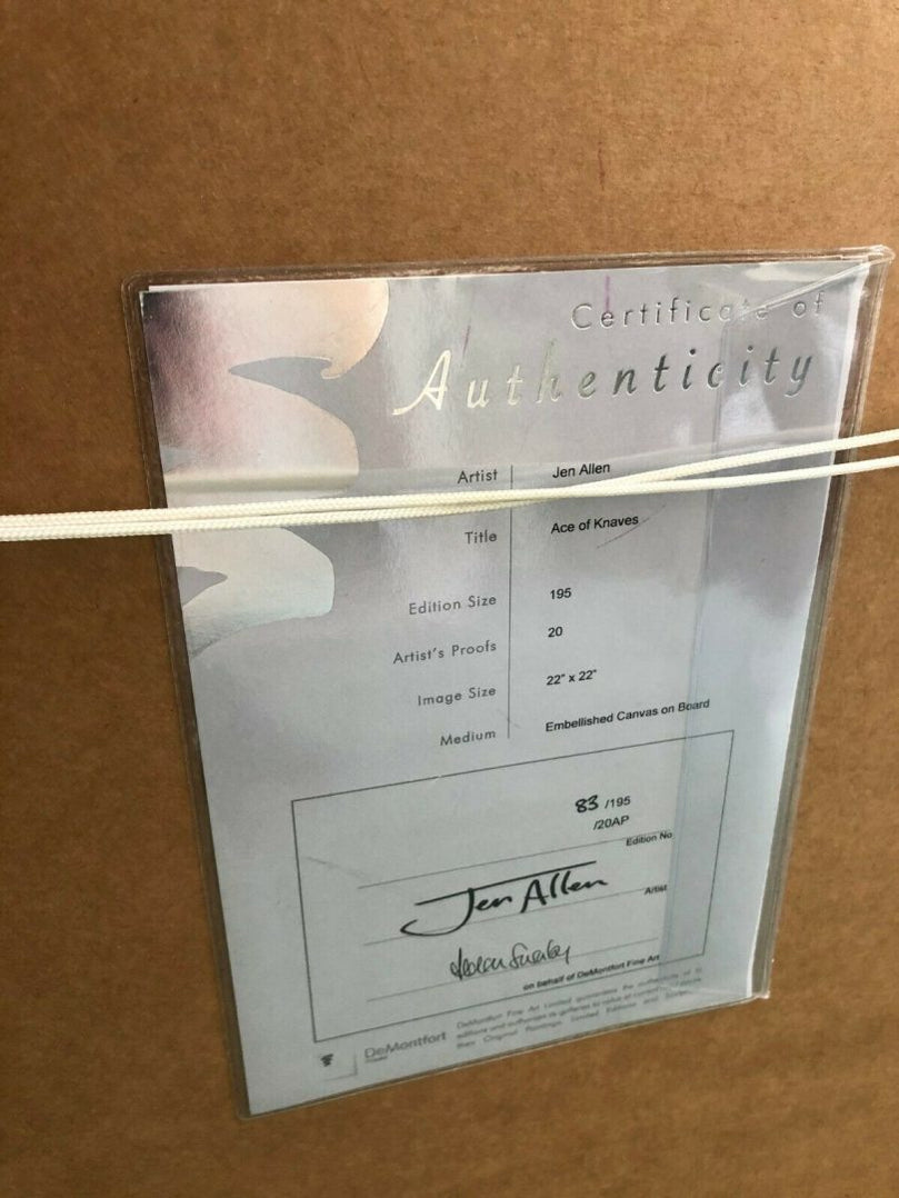 Jen Allen (British, C20Th) -Ace Of Knaves- Limited Edition Batman Joker ...