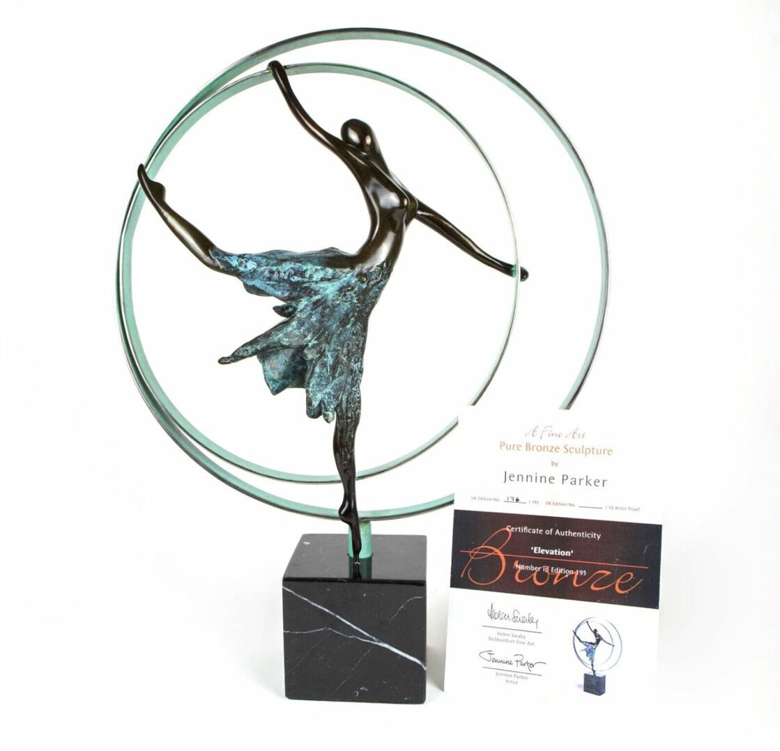 Jennine Parker -Elevation- Limited Edition Bronze Dancer Sculpture ...