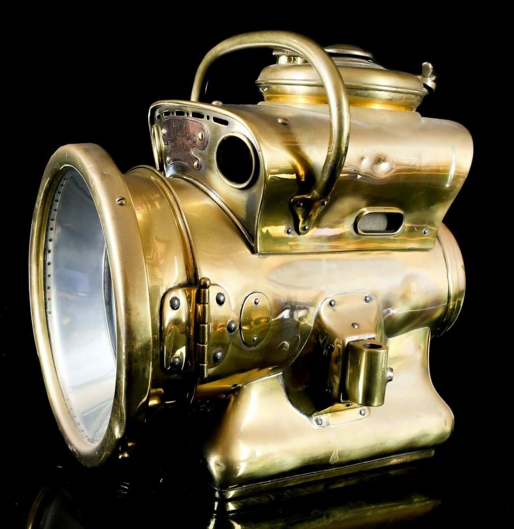 Joseph Lucas Ltd - Brass King Of The Road Automobile Head-Light Lamp ...