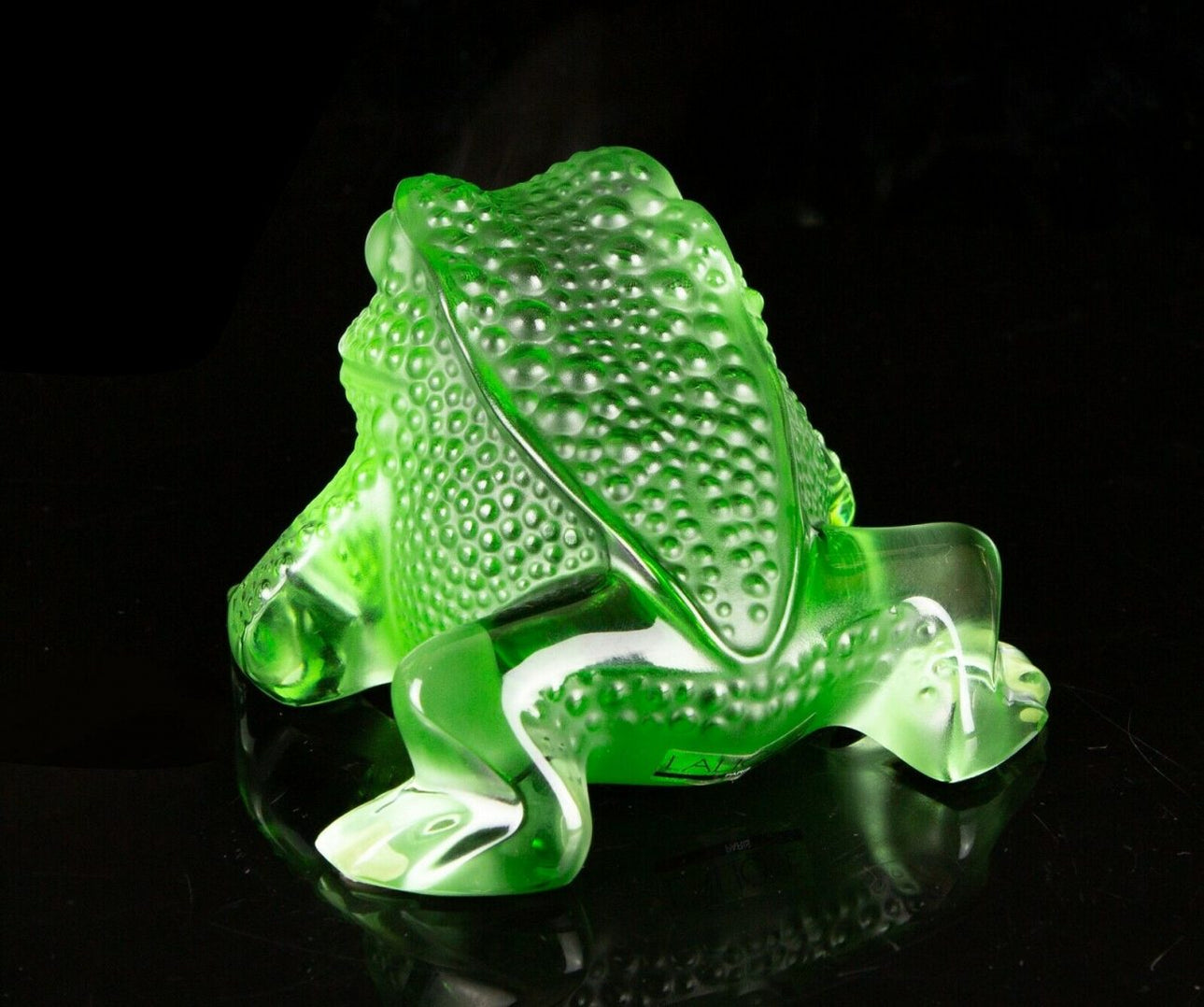 Lalique, France - Large Green Gregoire Toad Model — PM Antiques ...
