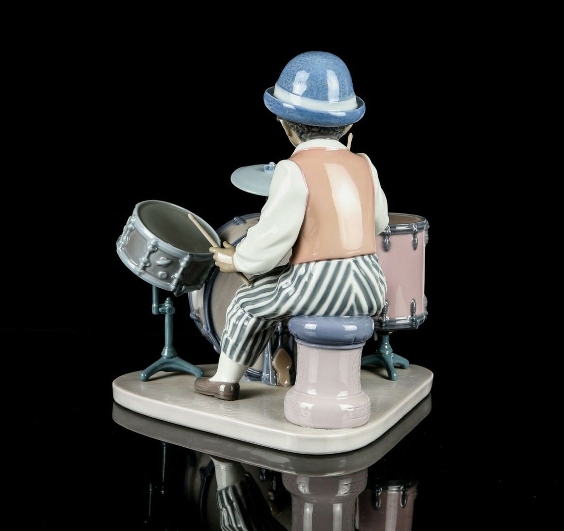 Lladro -Jazz Drums- Band Figure Model 5929 — PM Antiques & Collectables