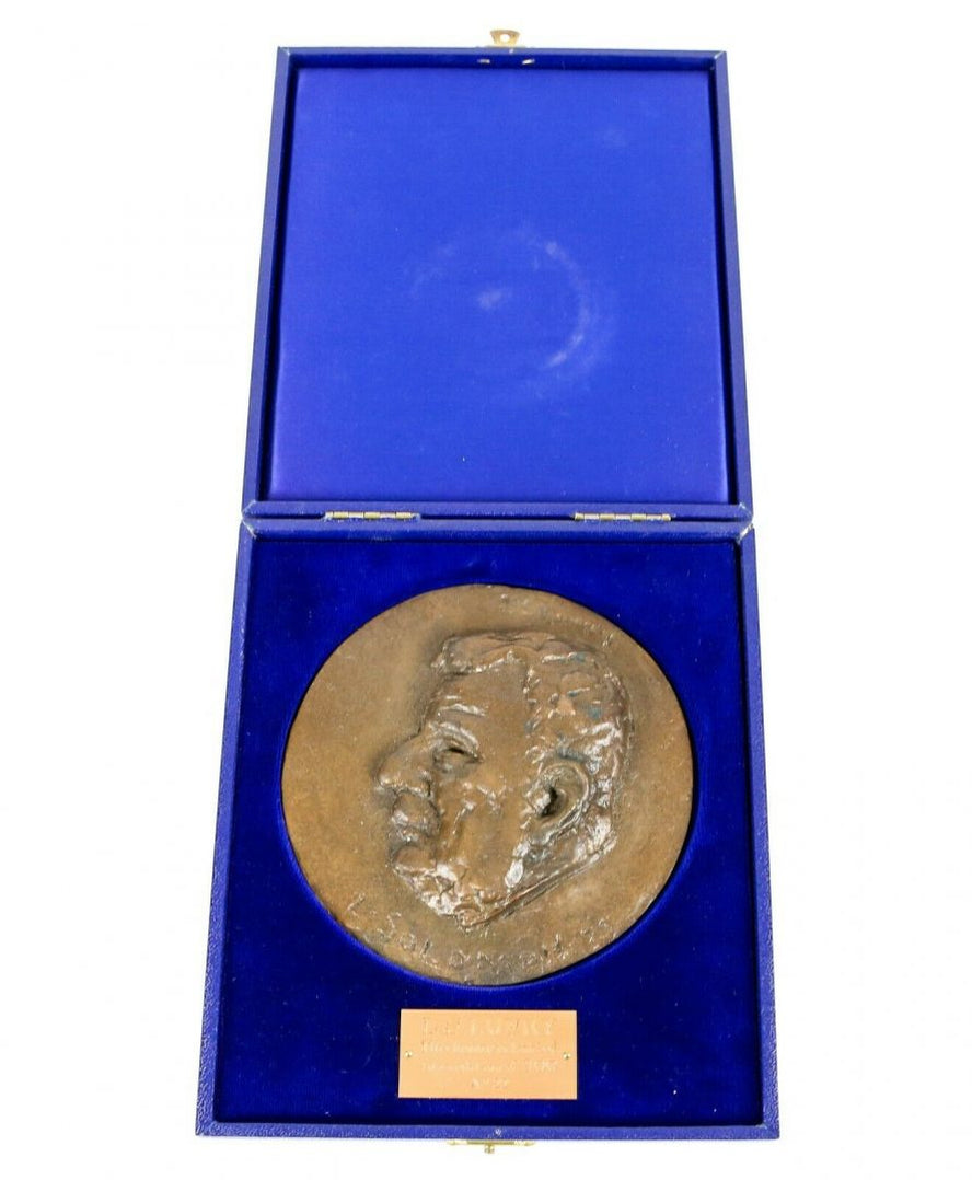 Leo Solomon (1919-76), L.S. Lowry Limited Edition Bronze Medallion 22/ ...