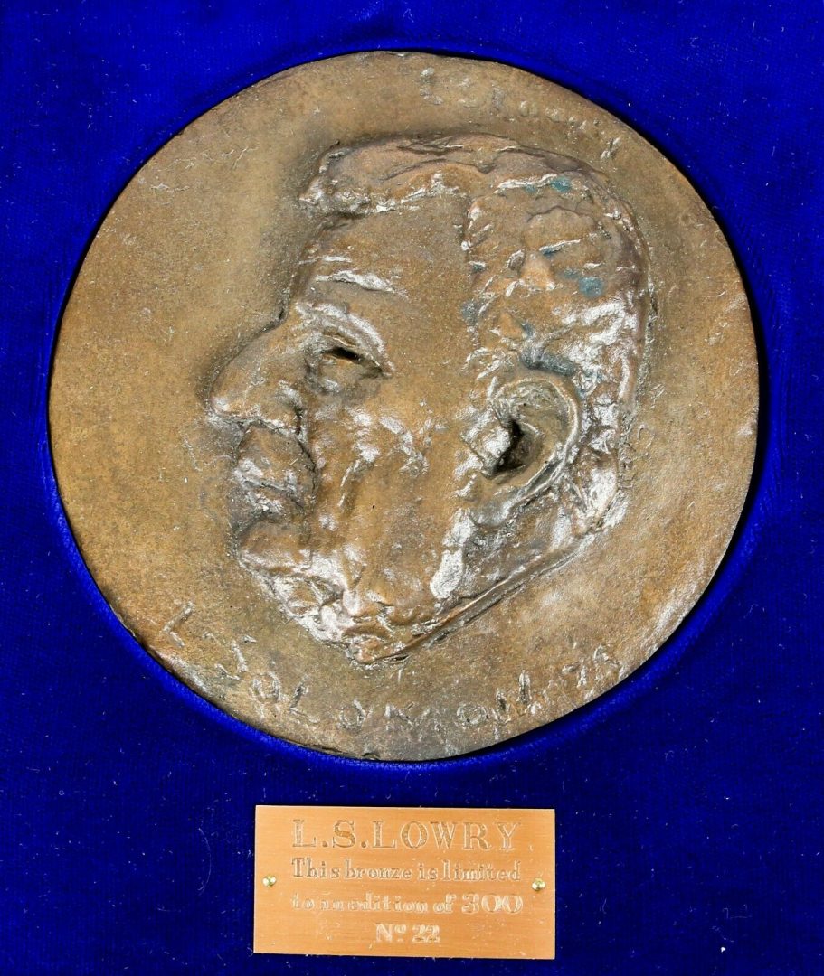 Leo Solomon (1919-76), L.S. Lowry Limited Edition Bronze Medallion 22/ ...