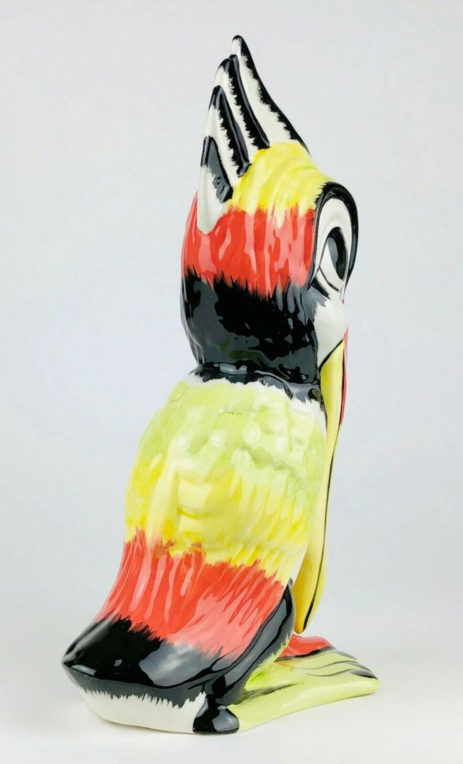 Lorna Bailey -Toucan- Old Ellgreave Pottery Grotesque Bird Rook Greeb ...