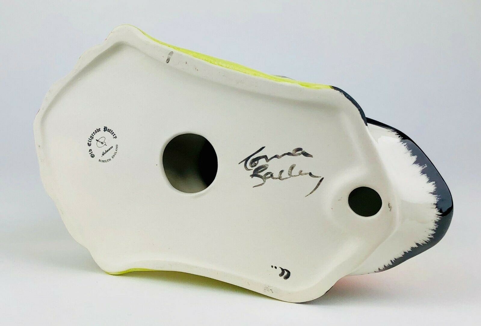 Lorna Bailey -Toucan- Old Ellgreave Pottery Grotesque Bird Rook Greeb ...