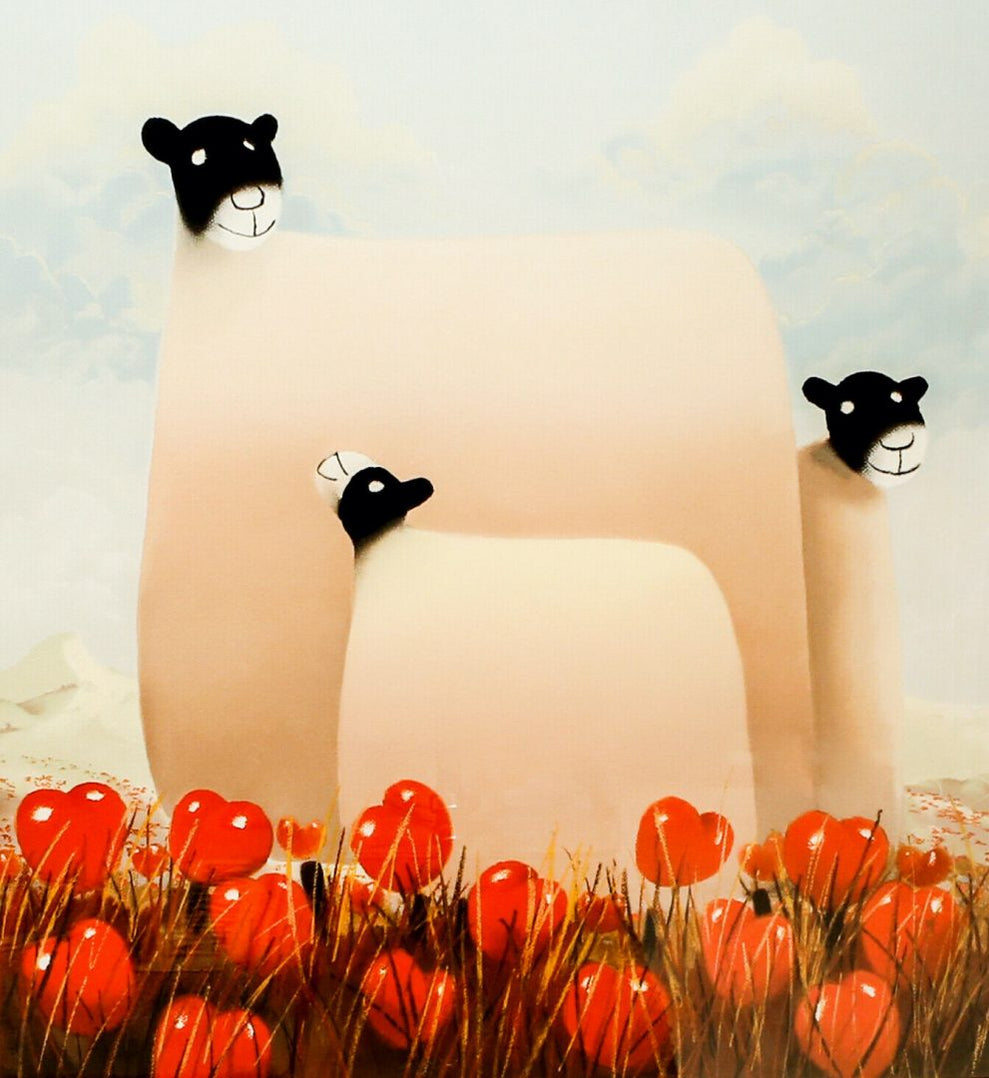 Mackenzie Thorpe (British, B.1956) -Family- Limited Edition Sheep Herd ...