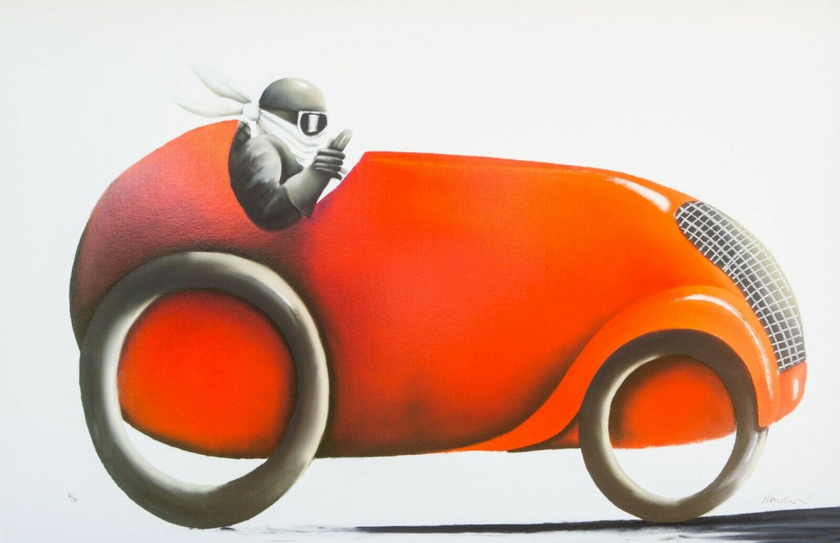 Mackenzie Thorpe (British, B.1956) -Fastest Car In The World- Limited ...
