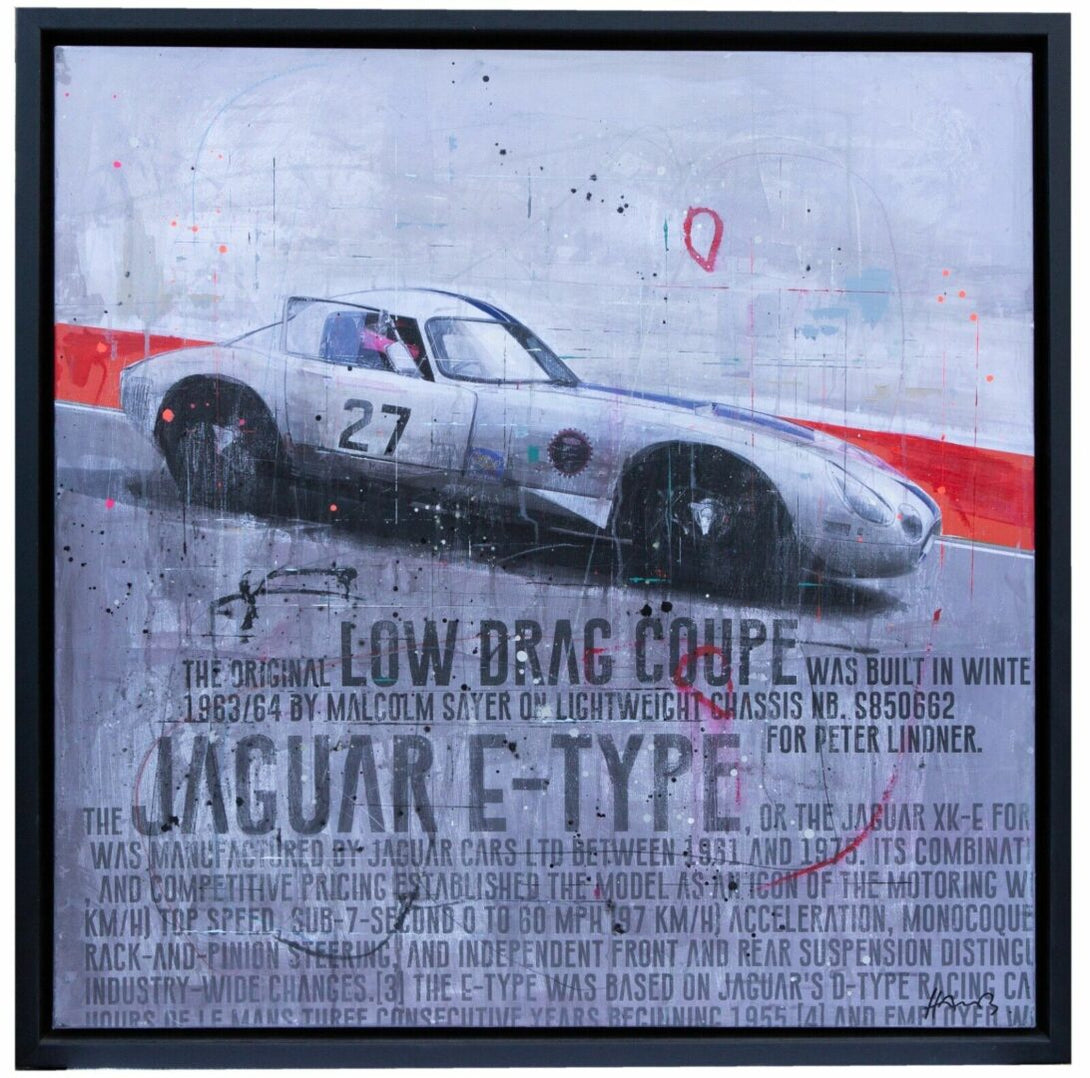 Markus Haub (German, B.1972) -Jaguar E-Type Ii- Classic Car, Oil On ...