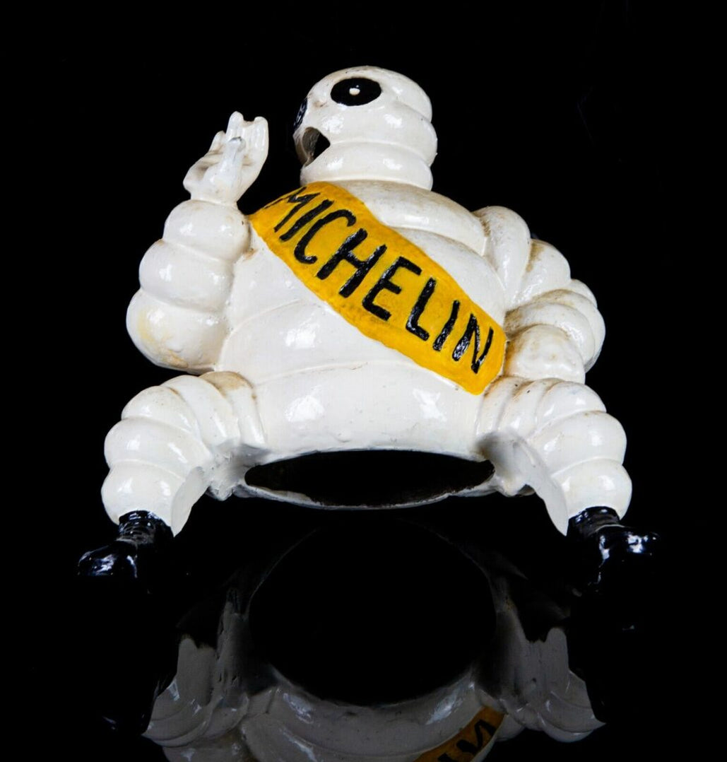MICHELIN TYRES - VINTAGE MR BIBENDUM ADVERTISING COMPRESSOR TOP FIGURE ...