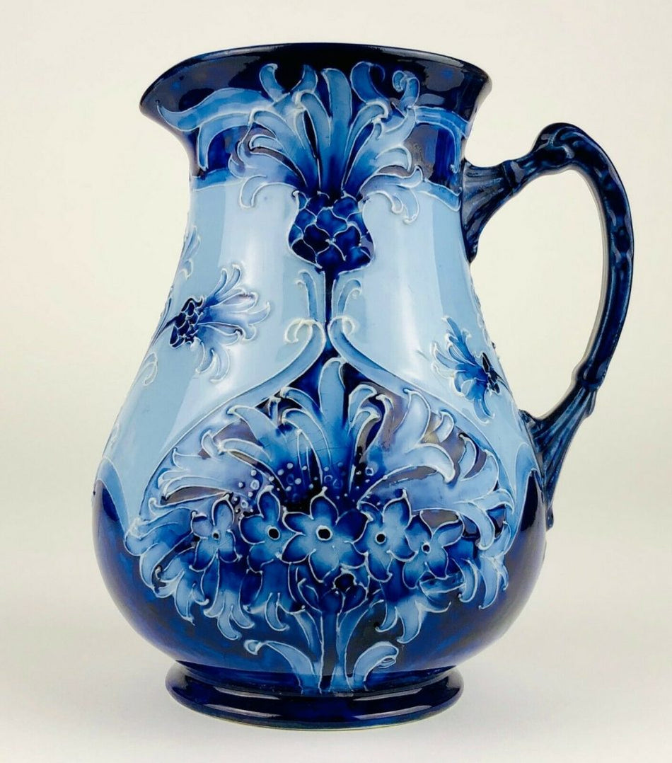 Moorcroft Pottery, Macintyre & Co -Cornflower- Florian Ware Baluster ...