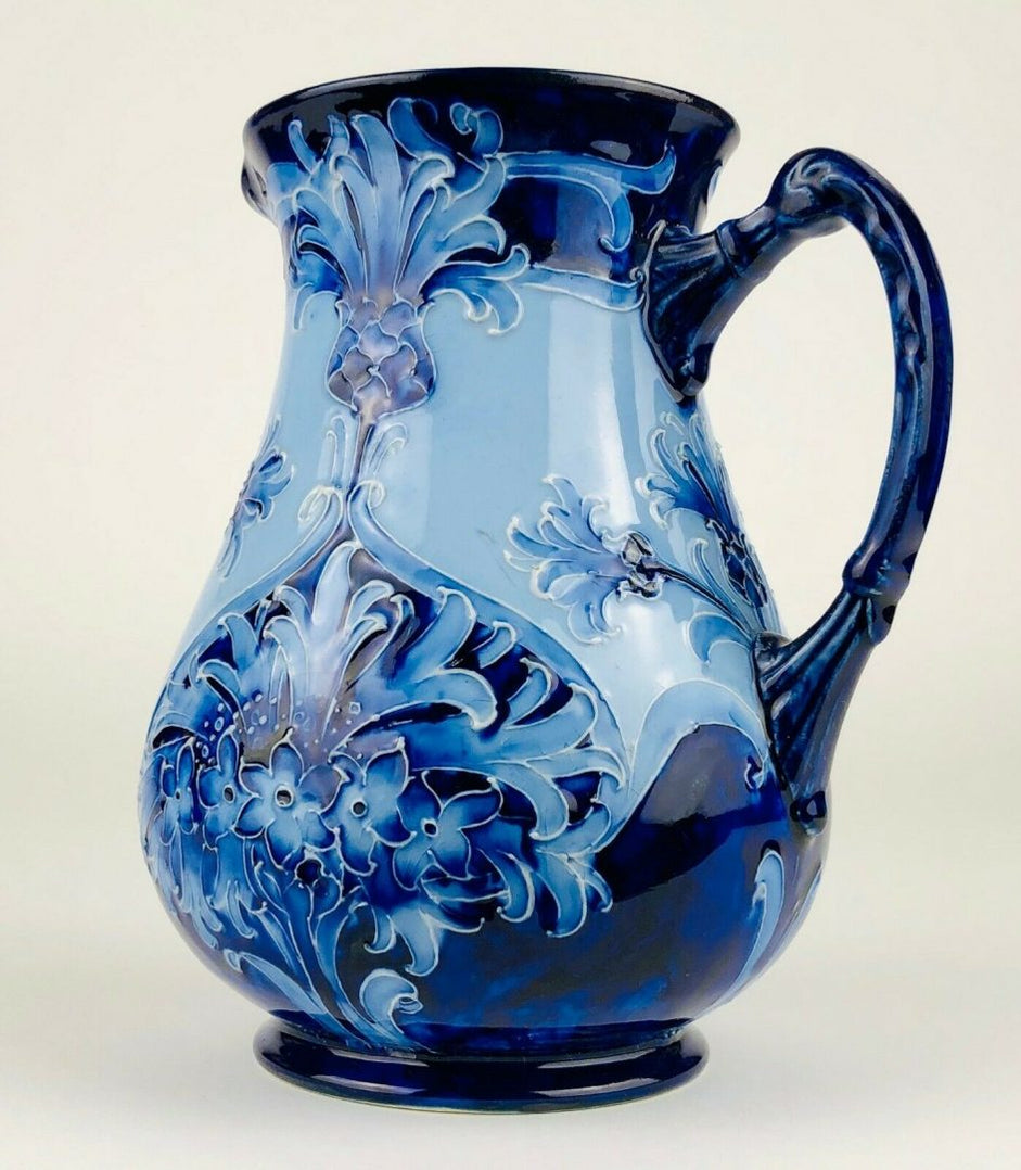 Moorcroft Pottery, Macintyre & Co -Cornflower- Florian Ware Baluster ...