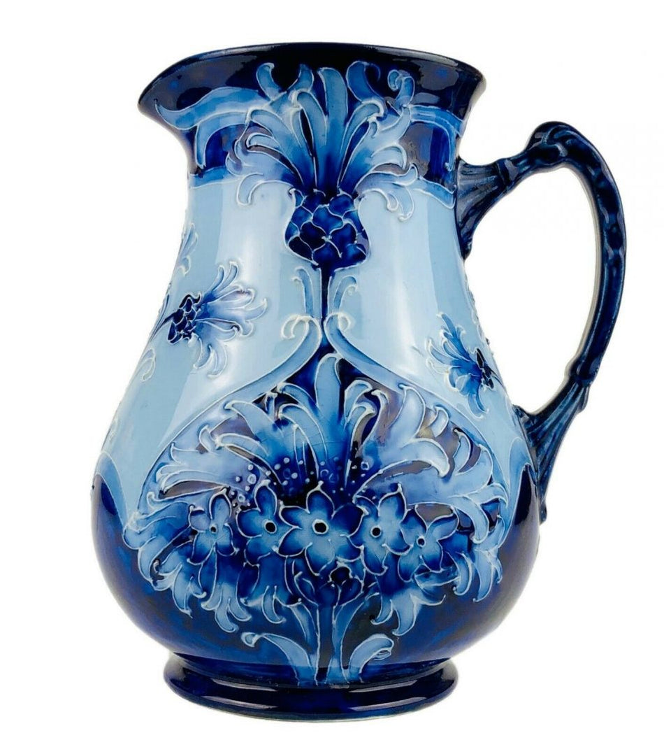 Moorcroft Pottery, Macintyre & Co -Cornflower- Florian Ware Baluster ...