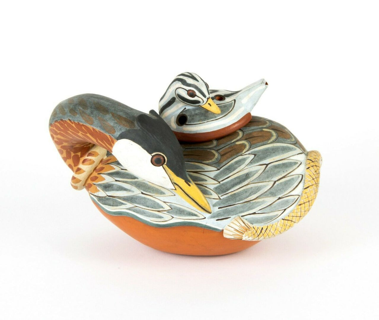 Neil Ions (British, B.1949) Duck/Snake Studio Art Pottery Musical ...