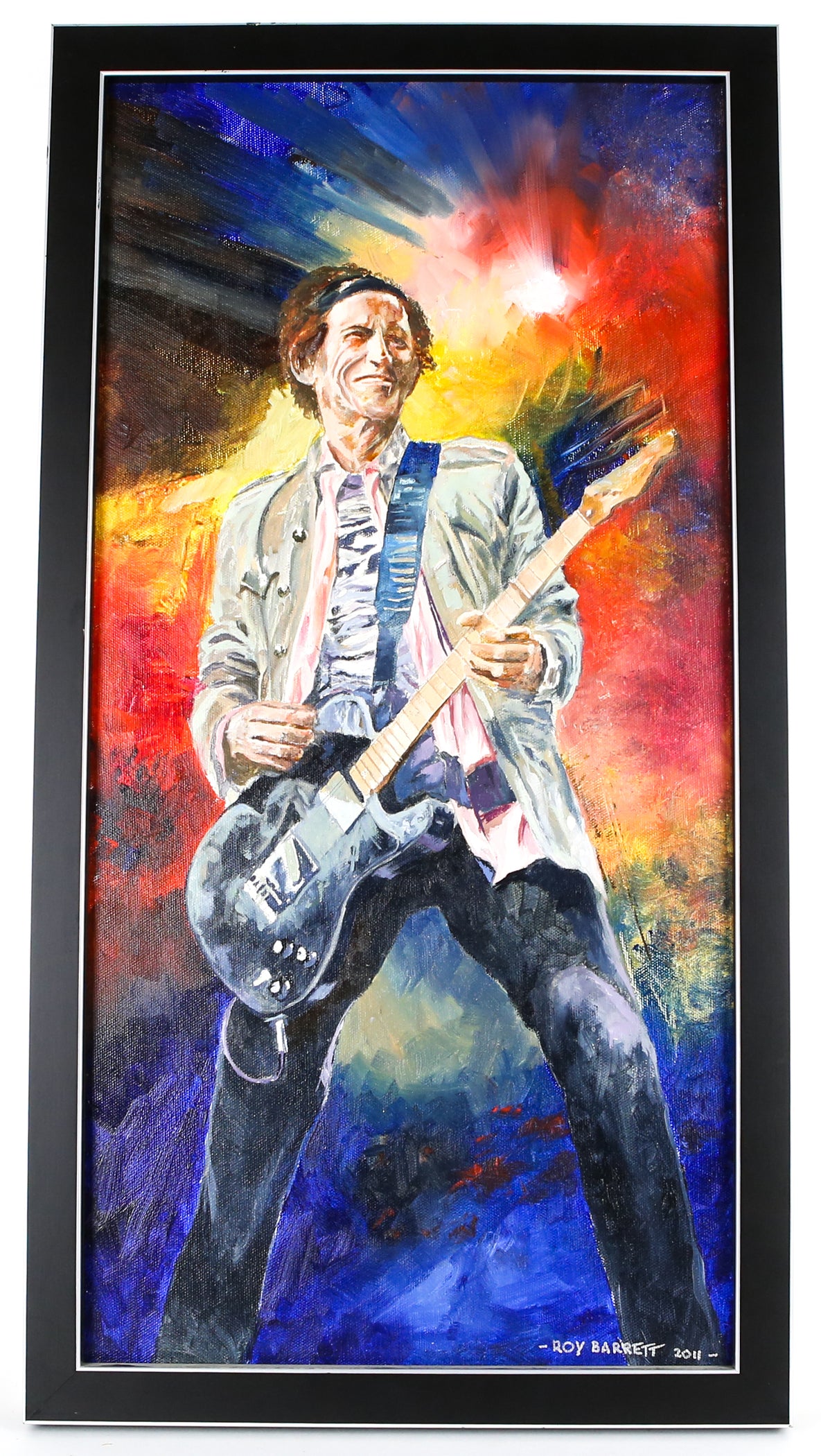 Roy Barrett - Keith Richards, The Rolling Stones, Original Painting ...