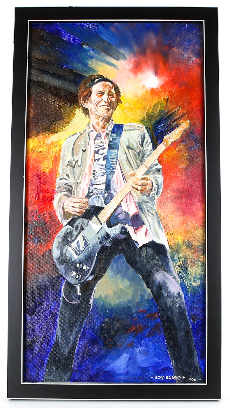 Roy Barrett - Keith Richards, The Rolling Stones, Original Painting ...