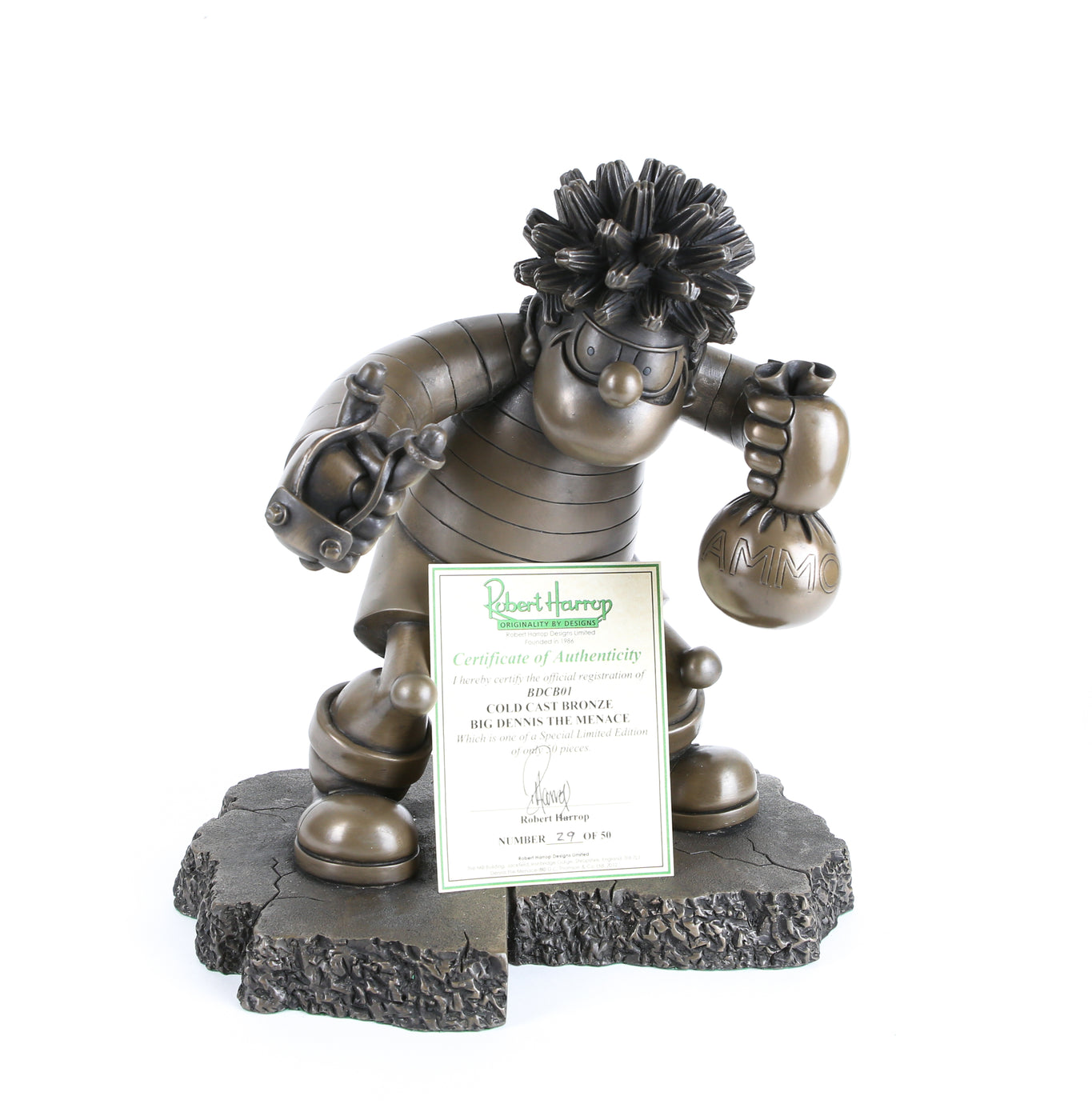 Robert Harrop 'Cold Cast Bronze Big Dennis The Menace' Beano Dandy ...