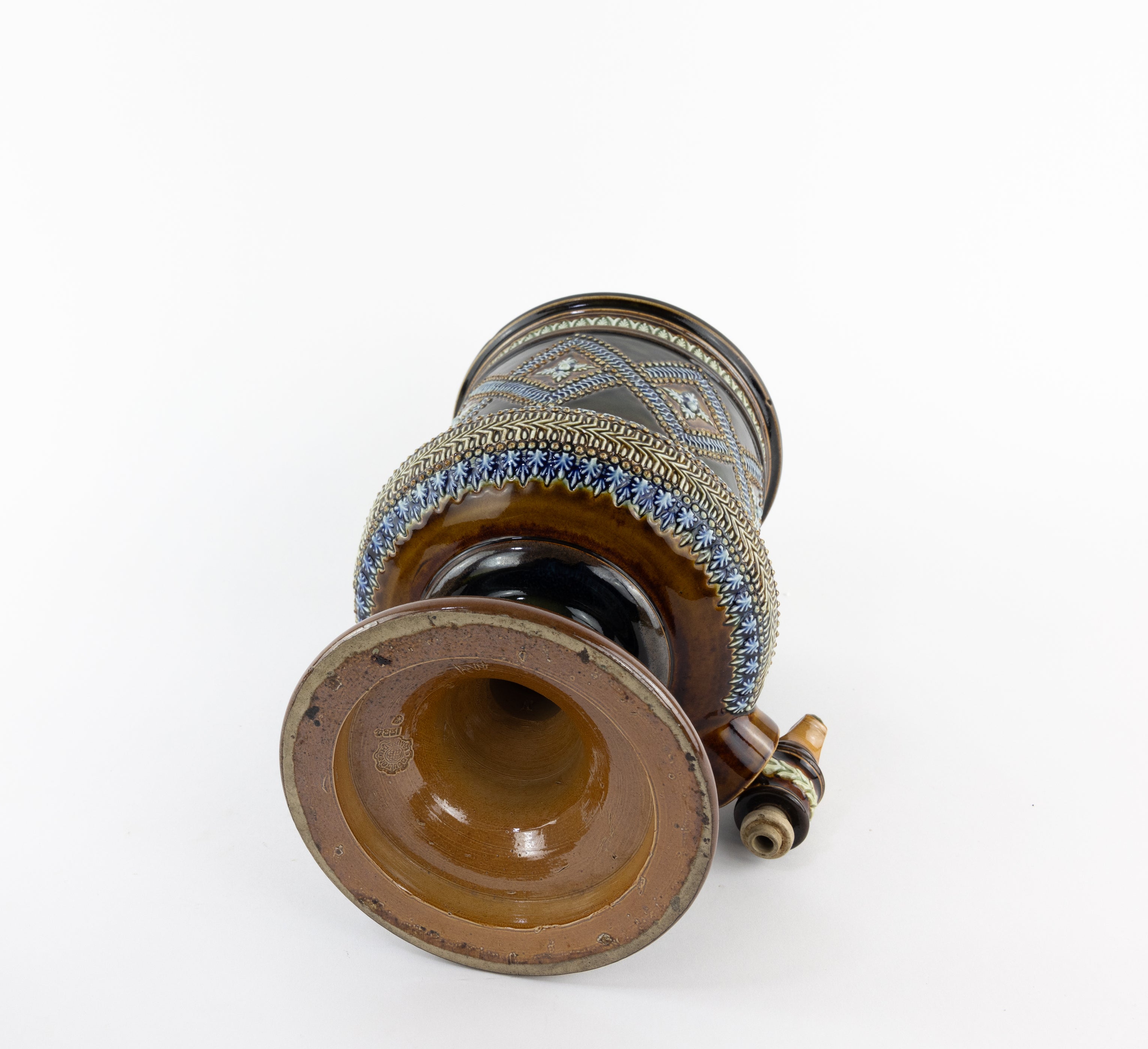Doulton Lambeth Victorian Stoneware Water Filter Jug Container With Lid ...