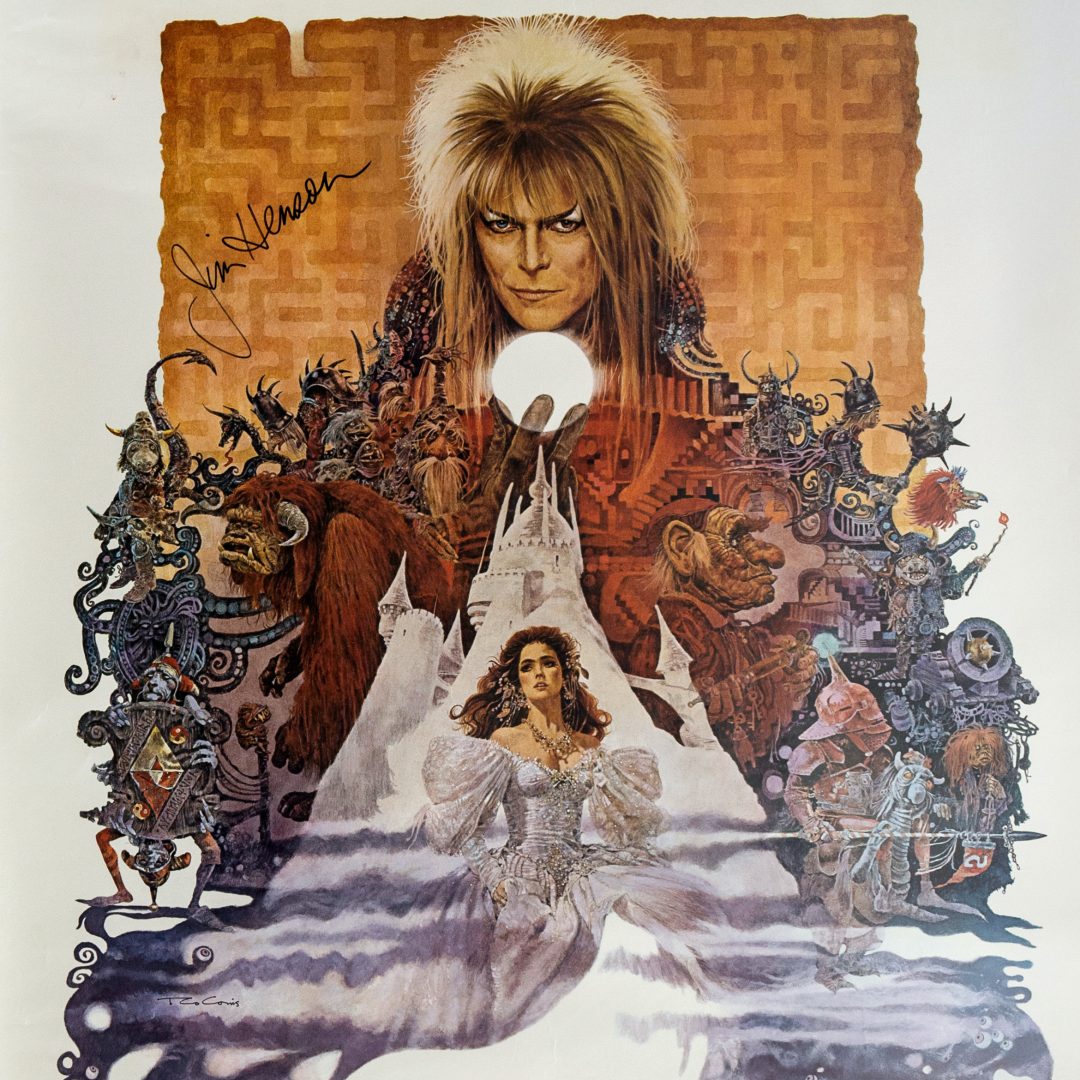 Labyrinth (1986) - Us One Sheet Film Movie Cinema Poster, Signed By Jim ...