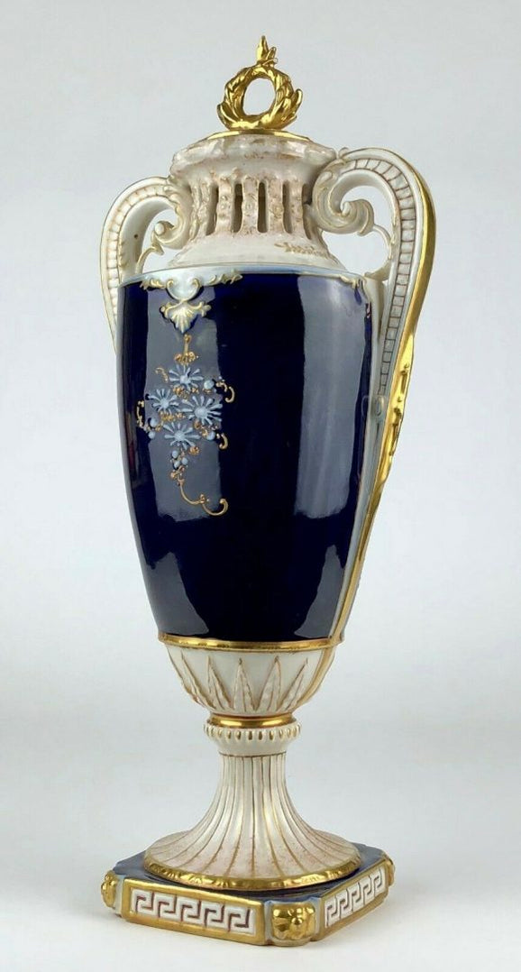 Riessner Stellmacher & Kessel - Large Austrian Porcelain Twin-Handled ...